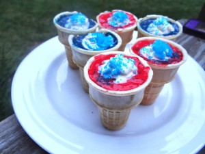 Red, White, and Blue Pudding Cones with Lactaid Milk! #Lactaid - The ...