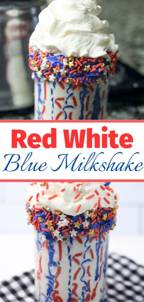 4th of July Milkshake- Delicious Red-White-Blue Shake Recipe! - The ...