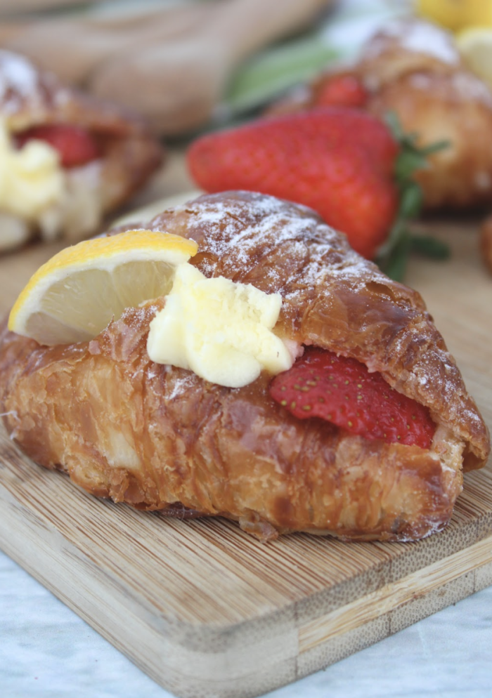 Strawberry Lemon Custard Croissants Recipe! - The Mommyhood Chronicles