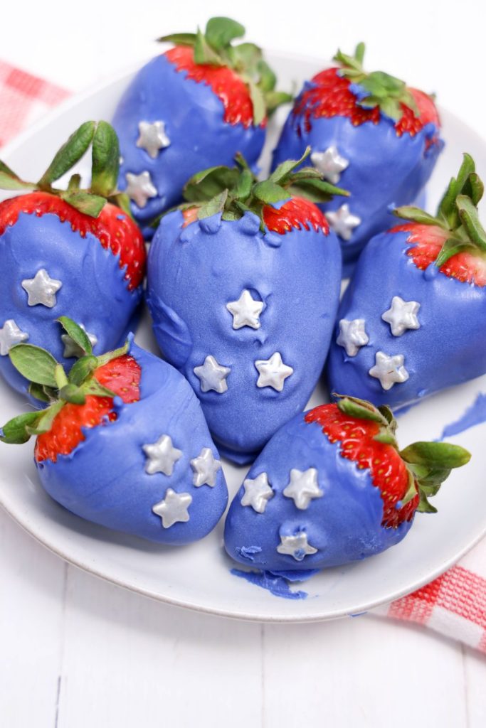 Patriotic Strawberries Recipe for 4th of July! - The Mommyhood Chronicles